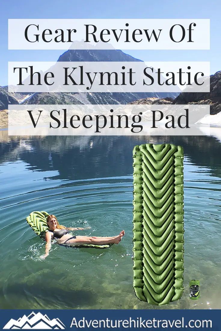 Gear Review Of The Klymit Static V Sleeping Pad - Adventure Hike Travel
